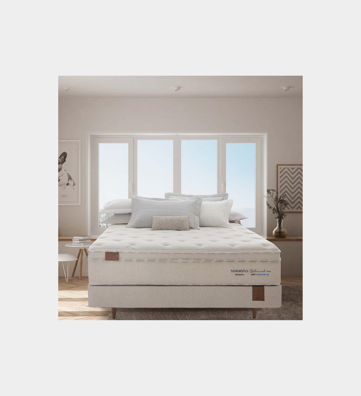 Cama Box + Colchão Simmons Bamboo Bothanical Plush - Simmons Cuiabá ...