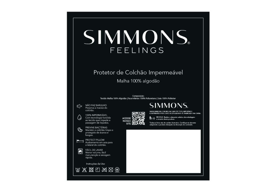Protetor de Colchão Simmons Luxury - Simmons Cuiabá-Loja de Colchão ...